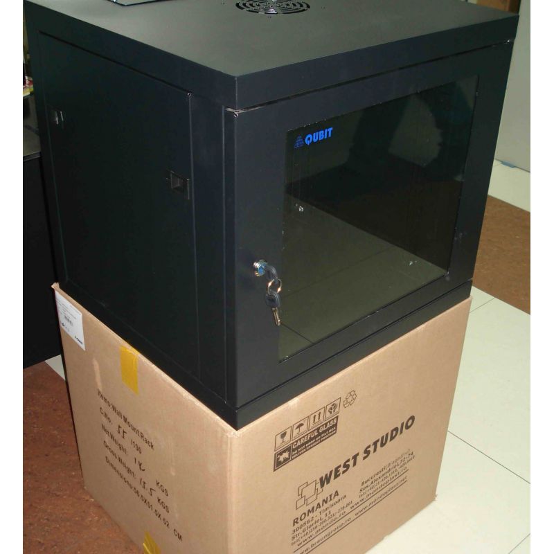 Rack wall-mount 10U Oubix QWM-10U55 - Rack 19''/10U 550x500, usa ...