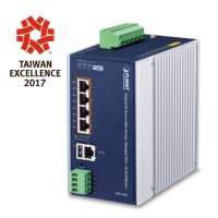 Industrial Renewable Power 5-Port Gigabit Managed Switch/Router with 4 ...